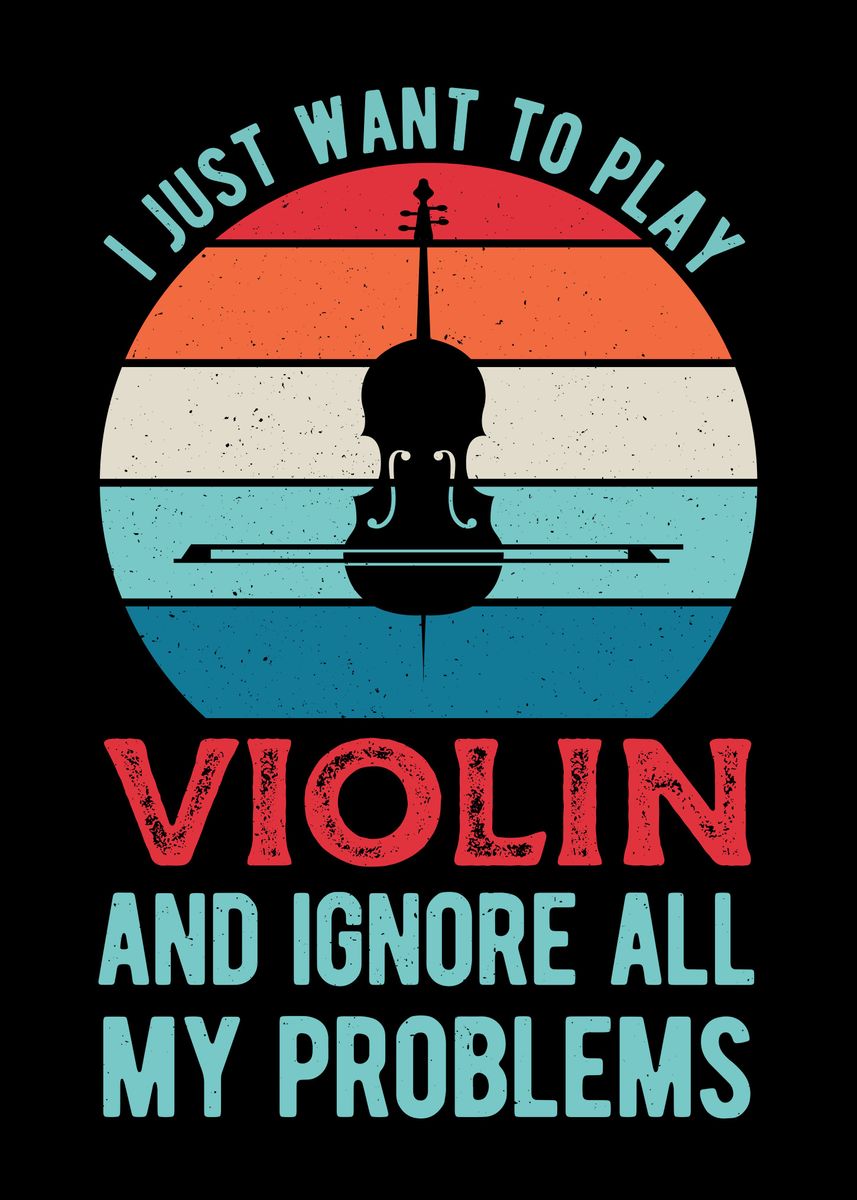 'Funny Violin' Poster by Visualz | Displate