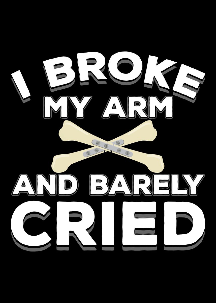 'Broken Arm Shoulder Bone' Poster, picture, metal print, paint by ...