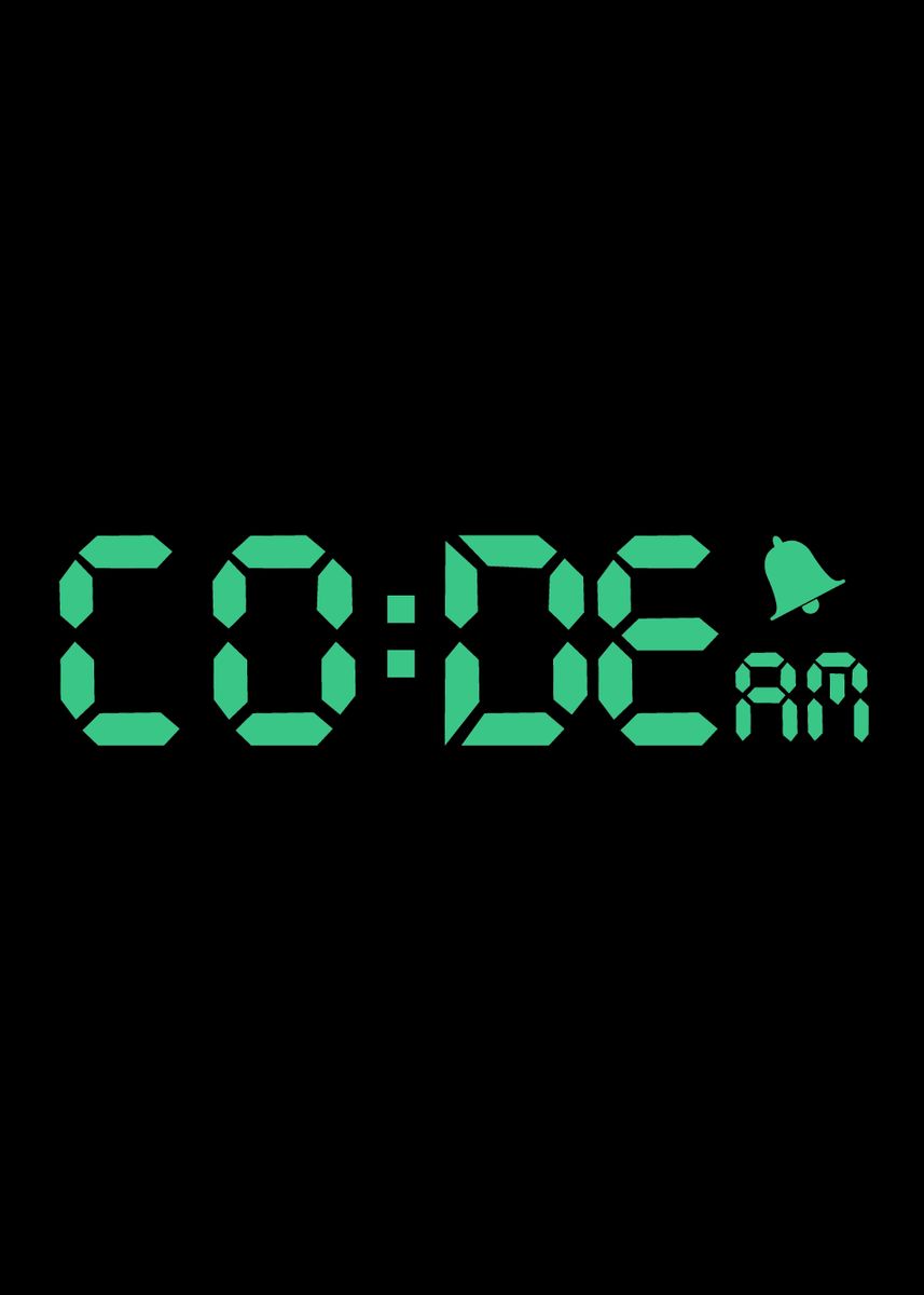 'Code' Poster, picture, metal print, paint by MarkOnDark | Displate