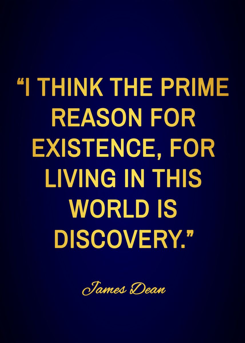 'james dean quotes' Poster, picture, metal print, paint by Gomes ...