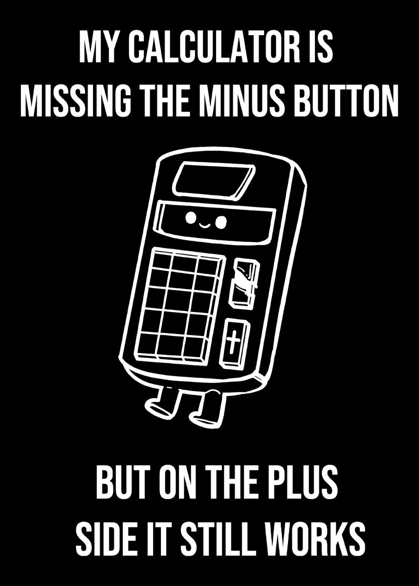 'Positive Side Math Genius ' Poster, picture, metal print, paint by ...