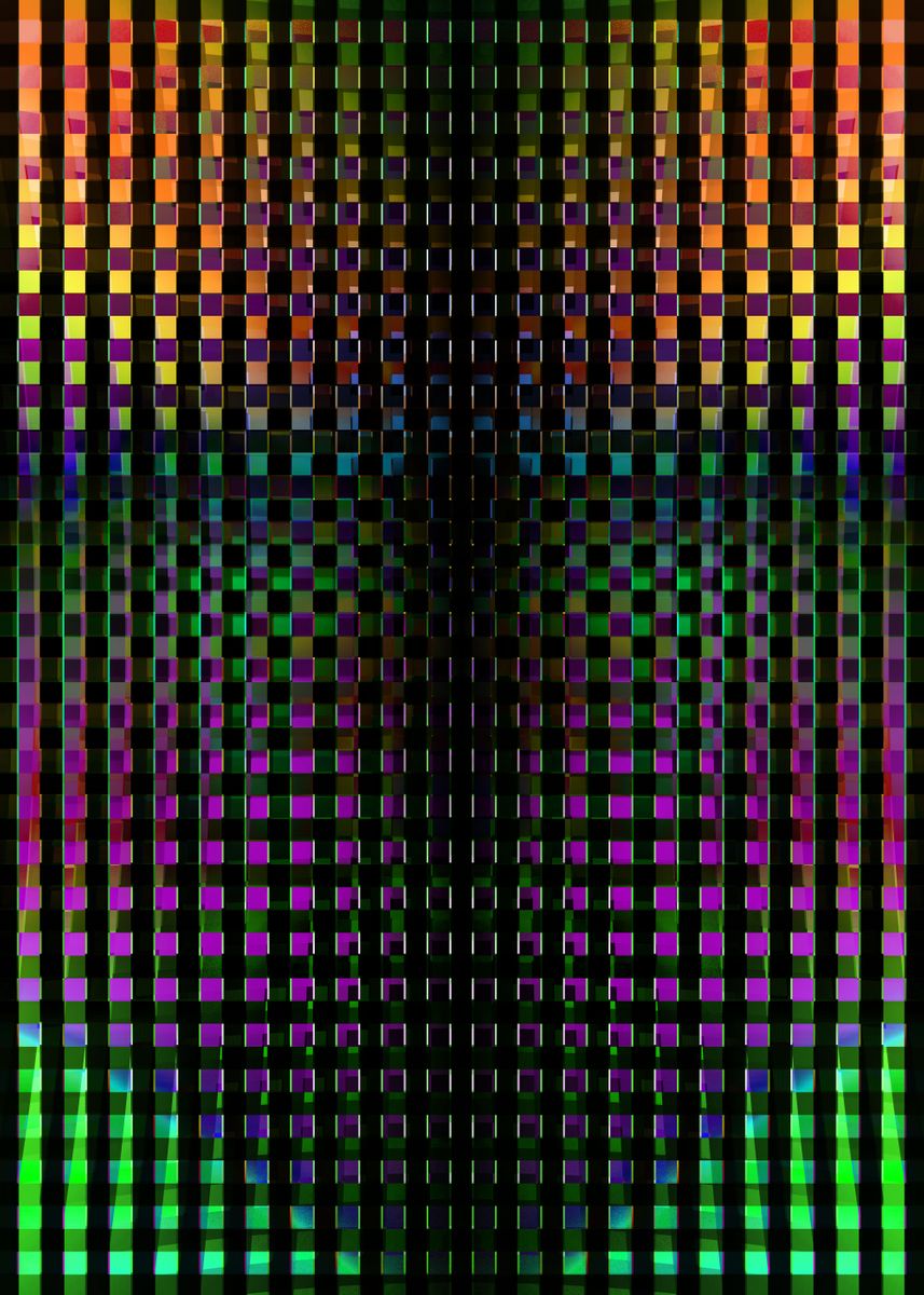 'Colorful lines illusions ' Poster by BakalaeroZz Photography | Displate