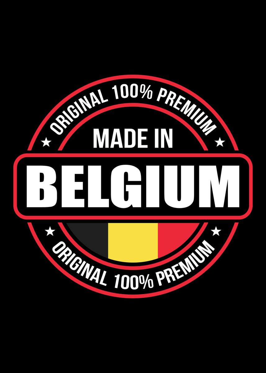 'Belgium' Poster by Hexor | Displate
