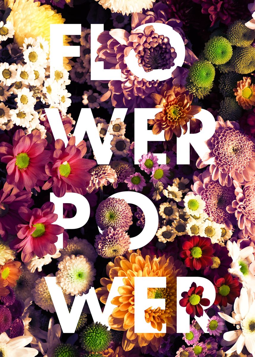 'Flower Power S1' Poster, picture, metal print, paint by Kateryna ...