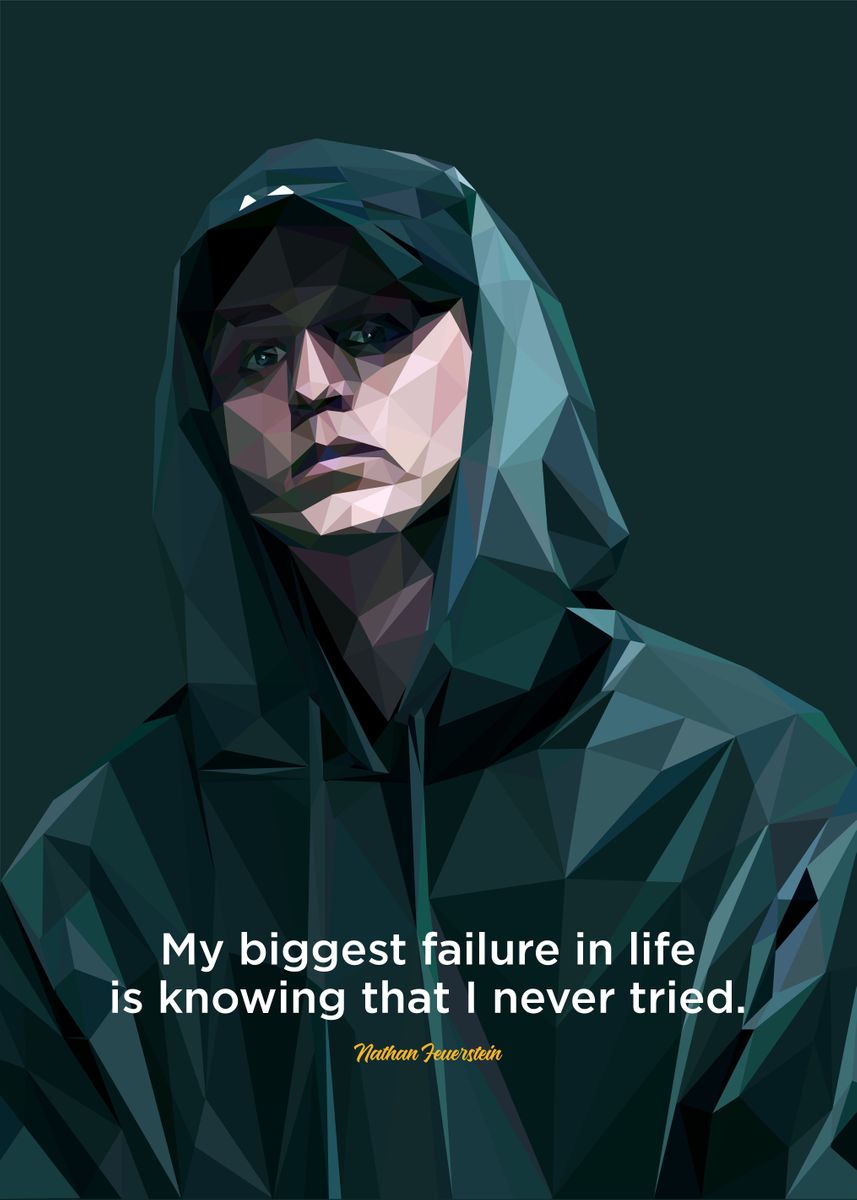 'NF' Poster, picture, metal print, paint by Lowpoly Posters | Displate