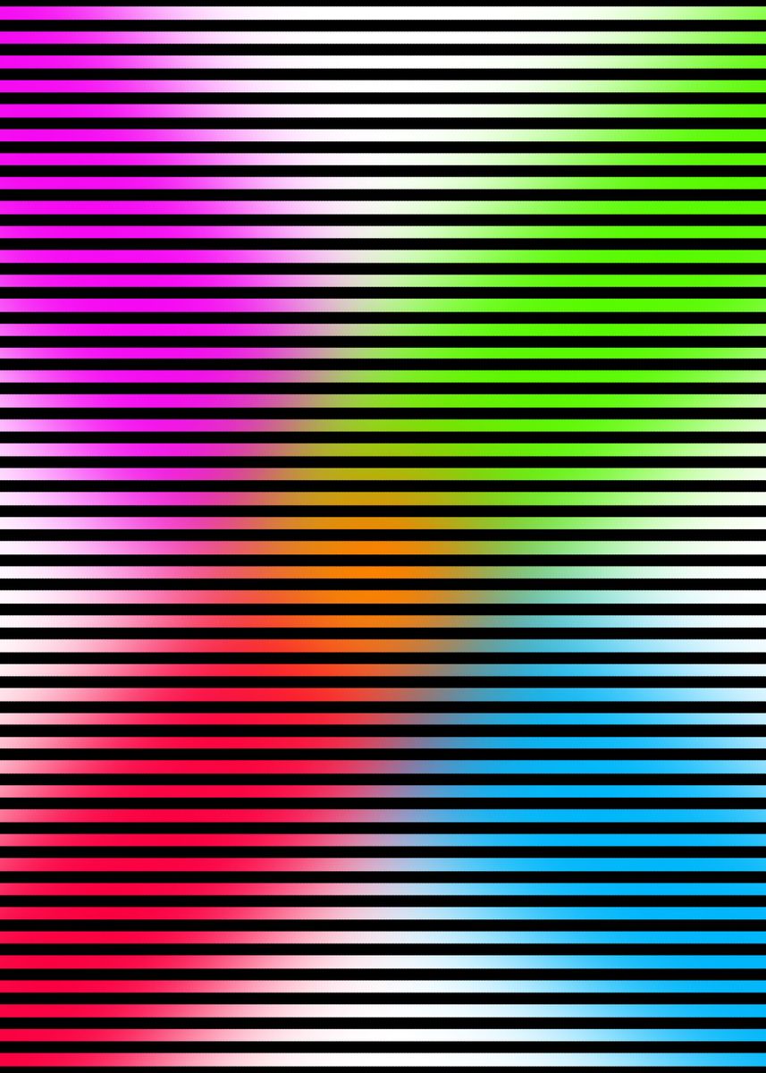 'Colorful illusion design' Poster, picture, metal print, paint by ...