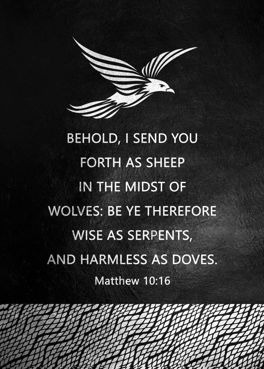 'Matthew 10 16' Poster by ABConcepts | Displate