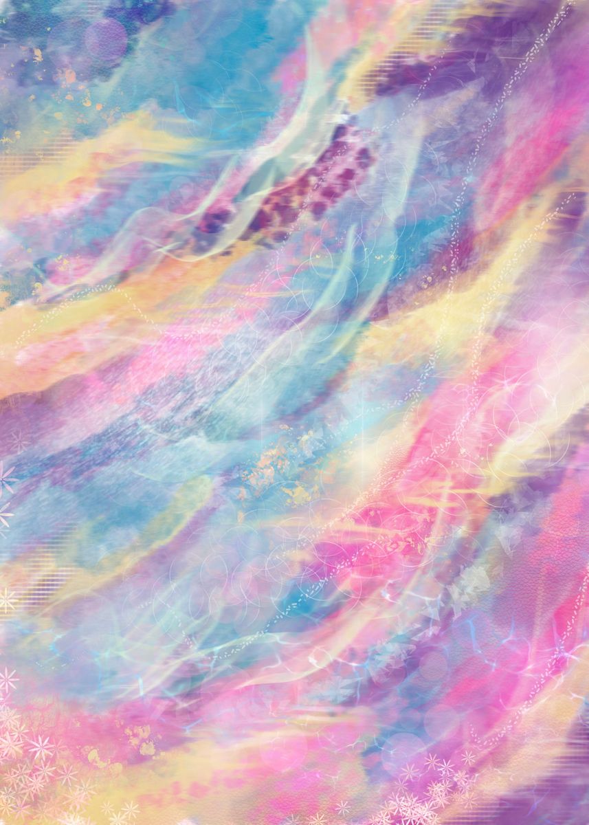 'Sweet Day Dreams Abstract' Poster by Riki Unrau | Displate