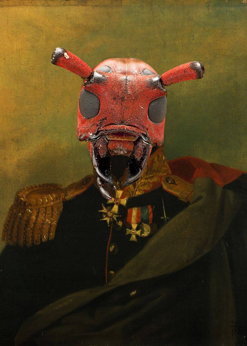 'Bugged Out' Poster, picture, metal print, paint by Art Pirate | Displate