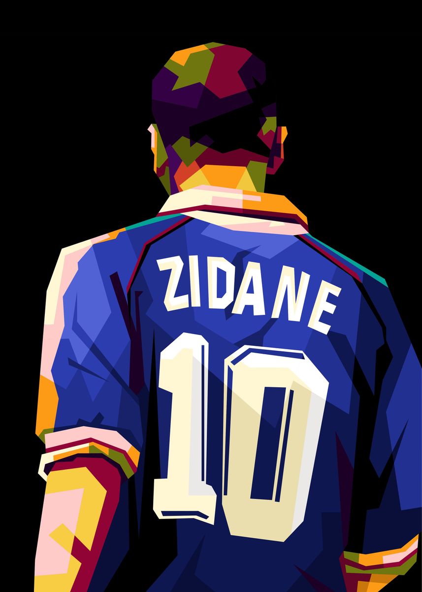 'Zinedine Zidane' Poster, picture, metal print, paint by AMIRUDIN 06 ...