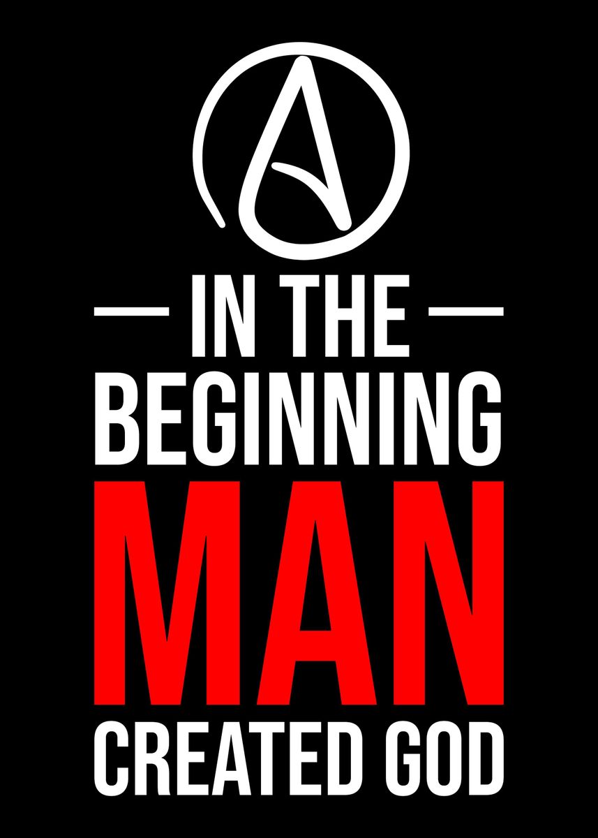 'Atheism Atheist' Poster by CrazySquirrel | Displate