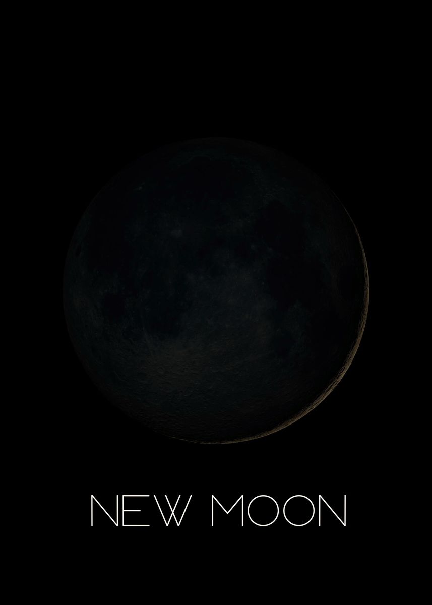 'New Moon' Poster, picture, metal print, paint by Abdelrahman Yasser ...