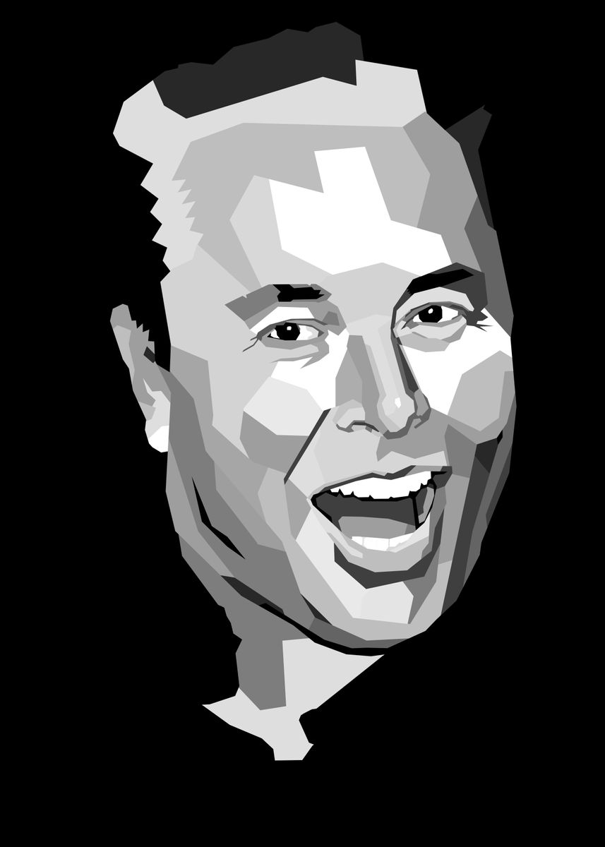 'elon musk' Poster, picture, metal print, paint by Ray Mason | Displate