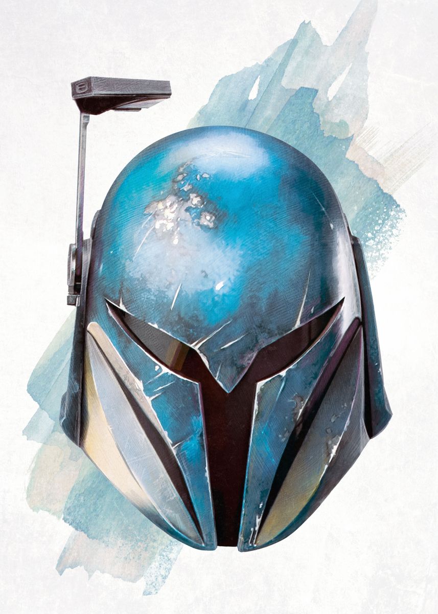 'Koska Reeves Helmet' Poster, picture, metal print, paint by Star Wars ...