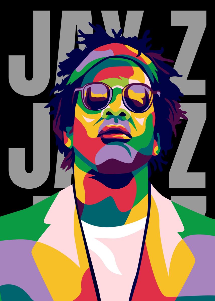 'Jay Rapper' Poster, picture, metal print, paint by Indra Gunawan ...