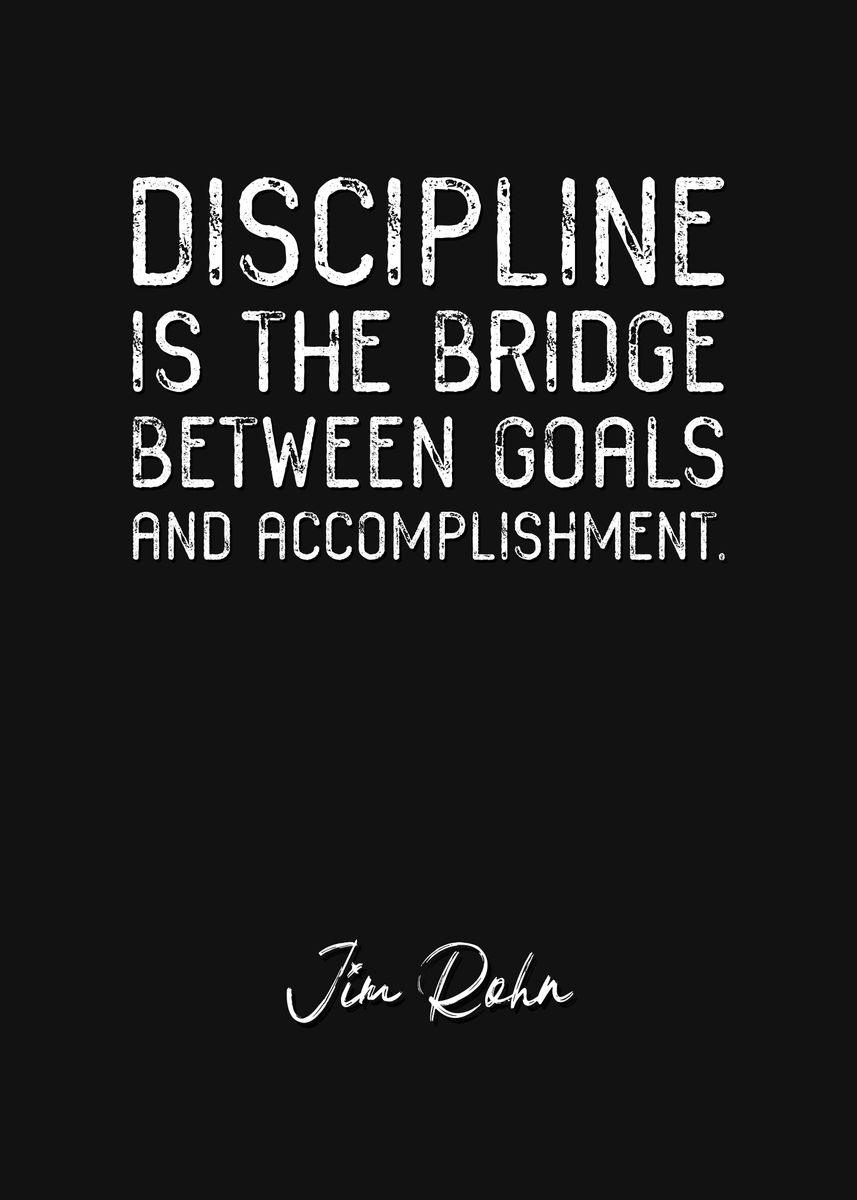 'Jim Rohn Quote 8' Poster by Quoteey | Displate