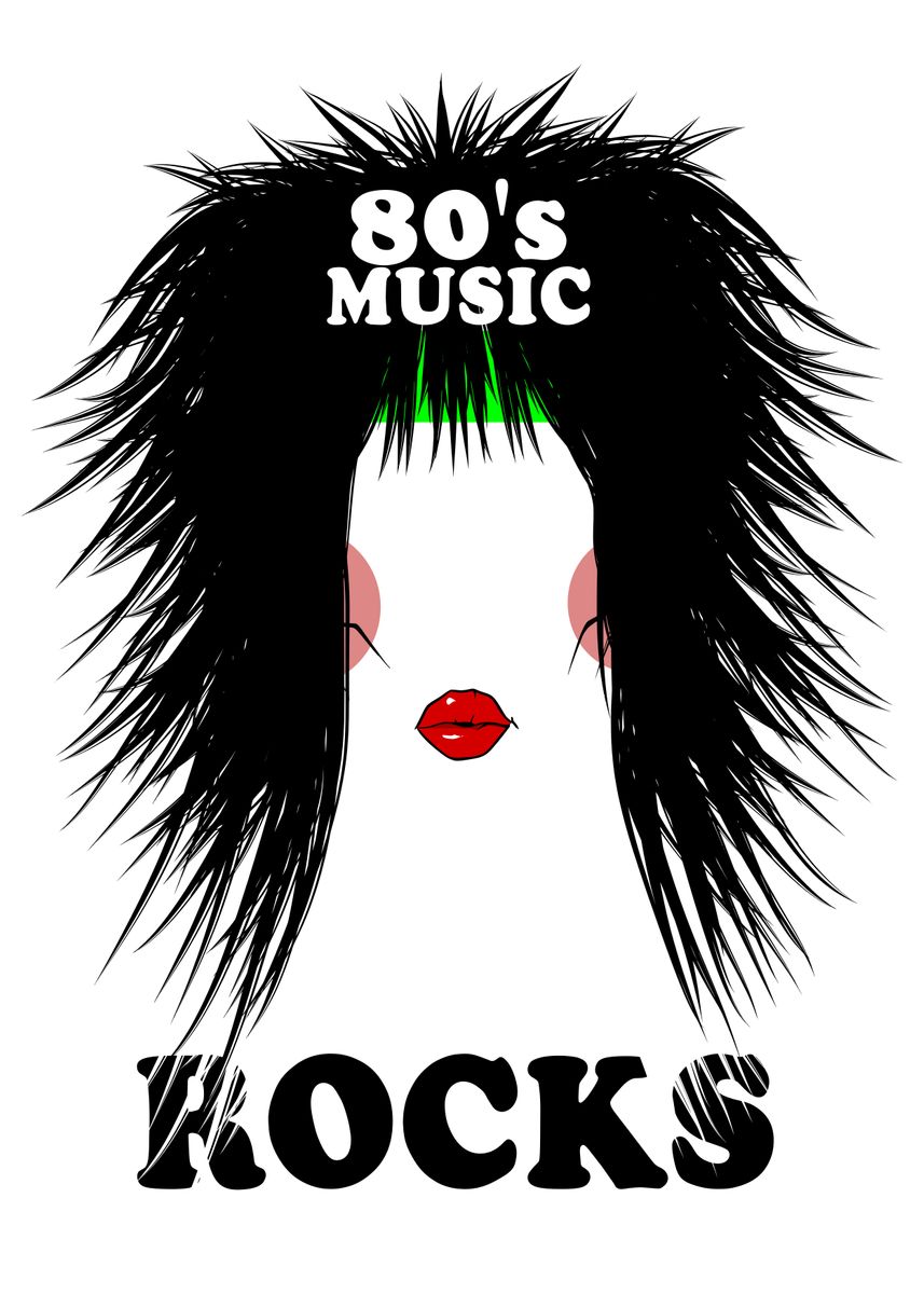 'Hair Metal' Poster, picture, metal print, paint by mailbox disco ...