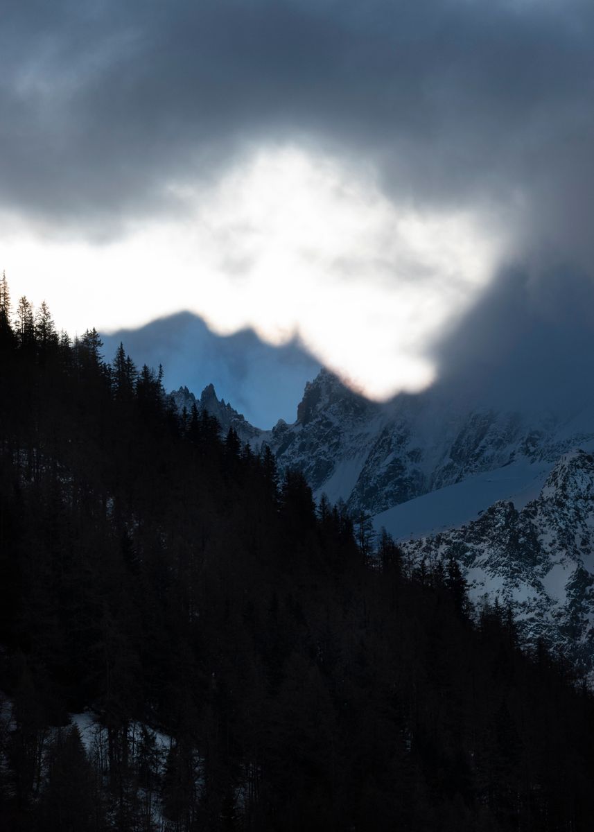 'Mountain shadow' Poster, picture, metal print, paint by LeewardDesign ...