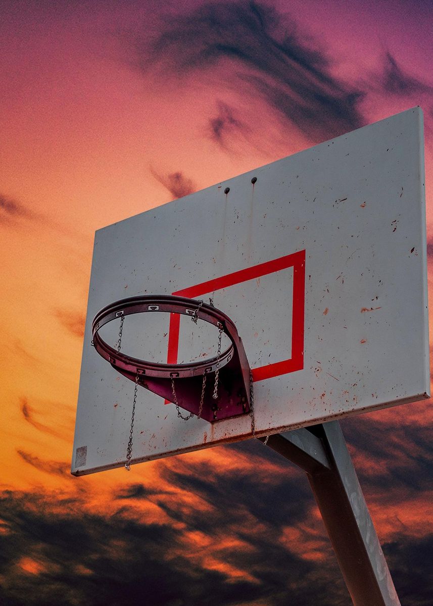 'Basketball Hoop' Poster, picture, metal print, paint by Shaheen Khan ...