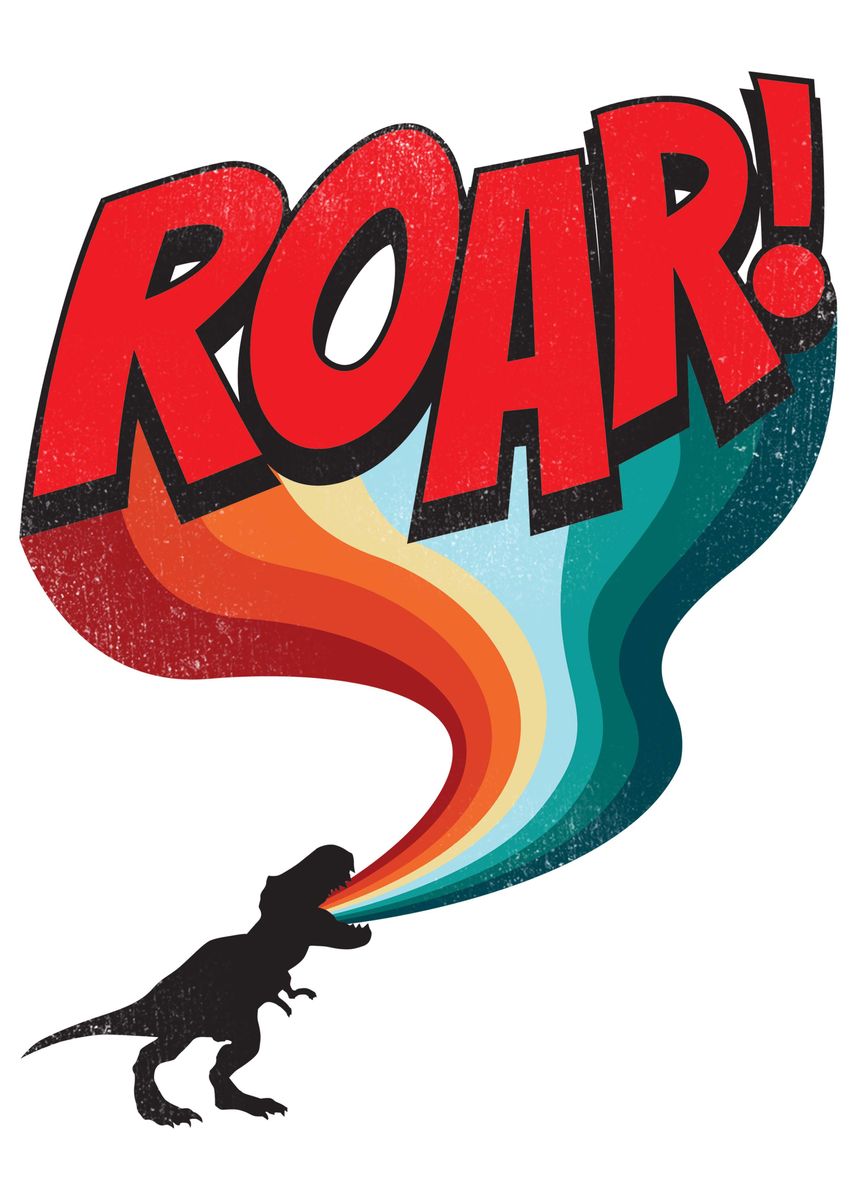 'DINO ROAR' Poster by jun salazar | Displate