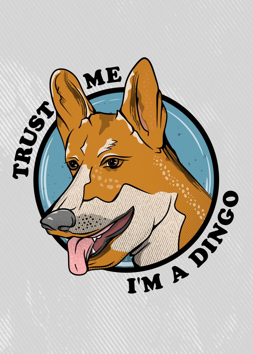 'Dingo' Poster, picture, metal print, paint by mailbox disco | Displate