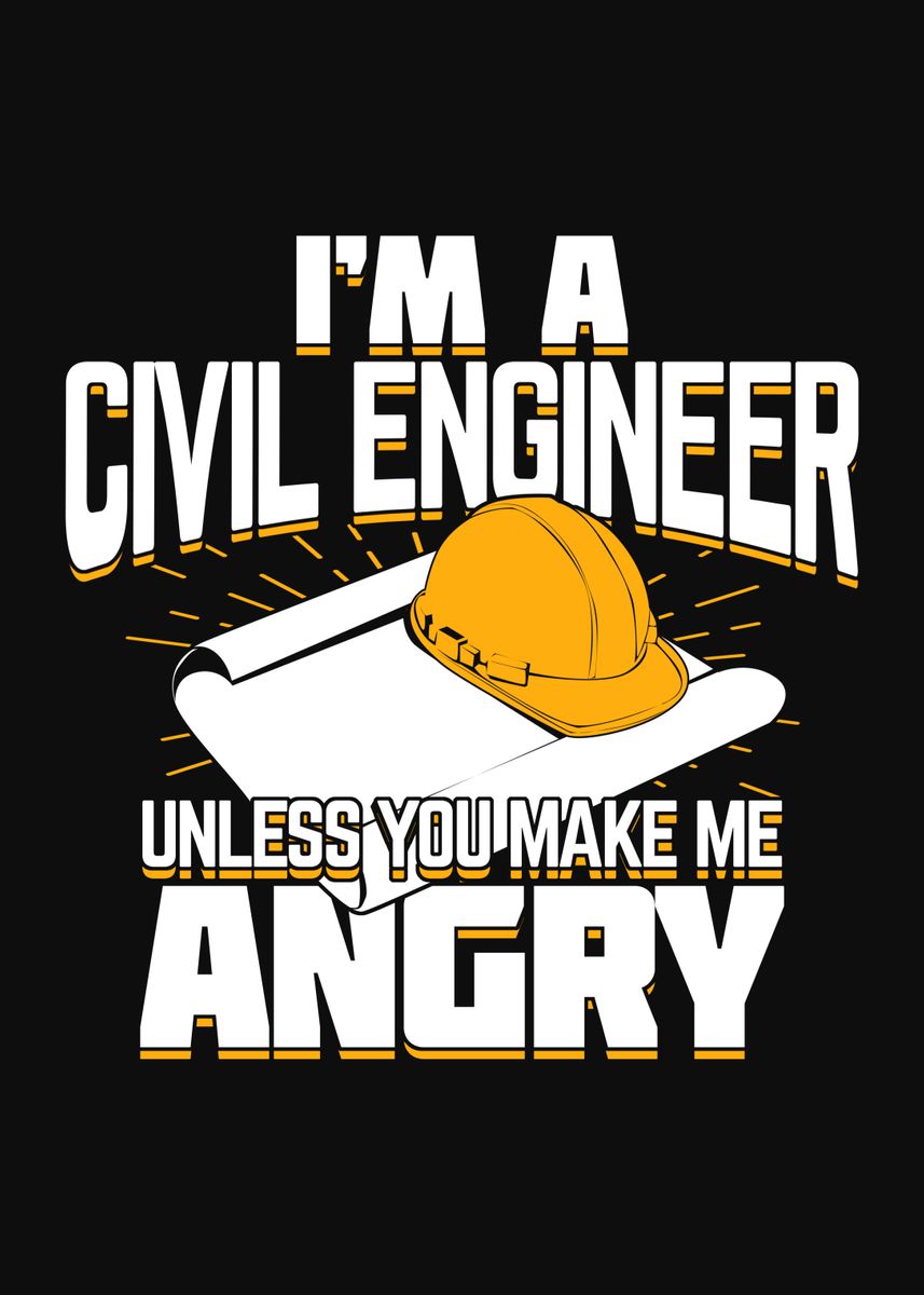 'Civil Engineer Design' Poster, picture, metal print, paint by Marcel ...