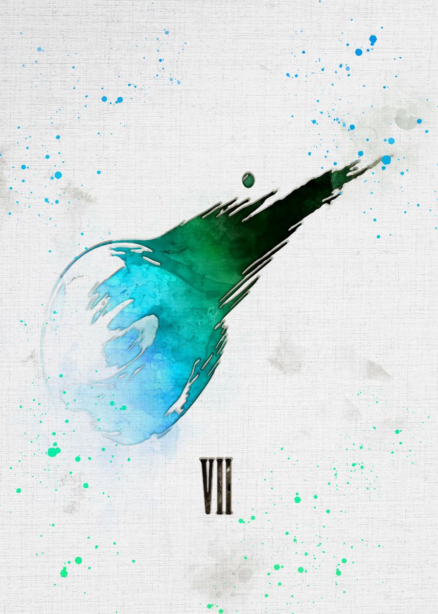 'Final Fantasy' Poster, picture, metal print, paint by Katty | Displate