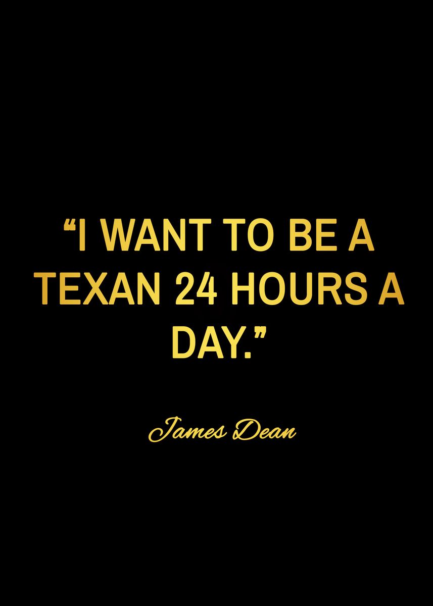 'james dean quotes' Poster by Blood Digital | Displate