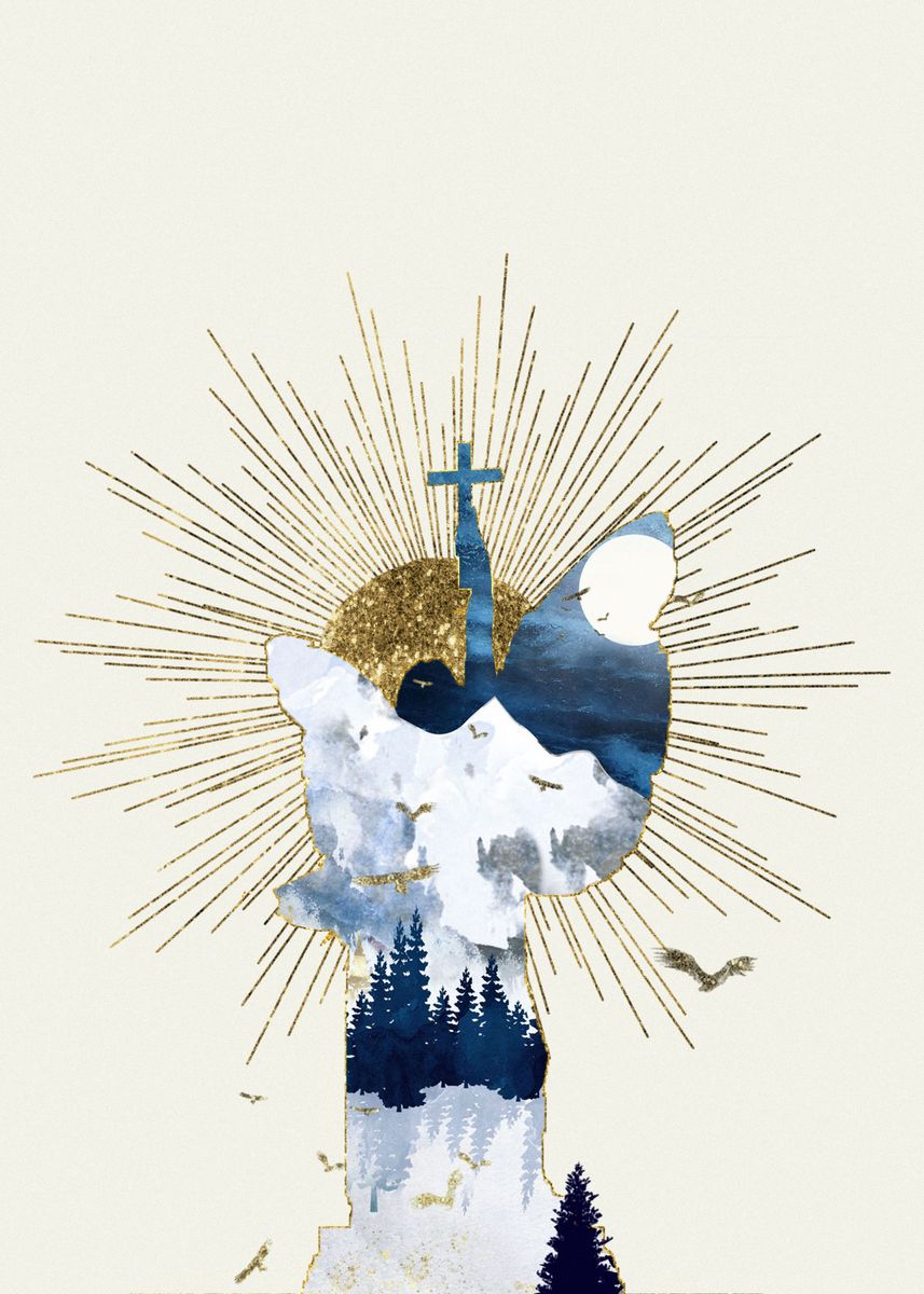 'Saint Michael' Poster, picture, metal print, paint by Jean C | Displate