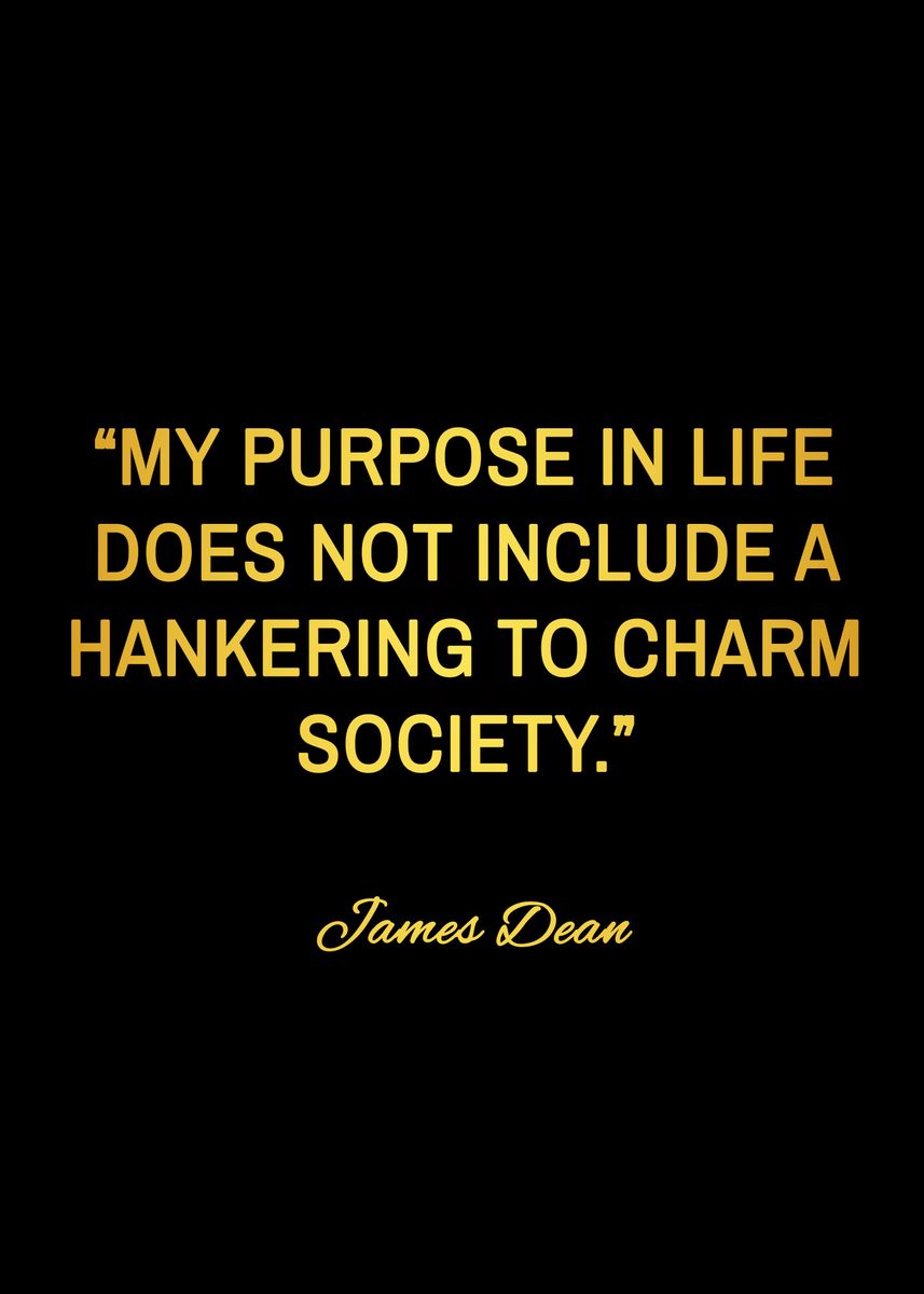 'james dean quotes' Poster by Alifbata Online | Displate