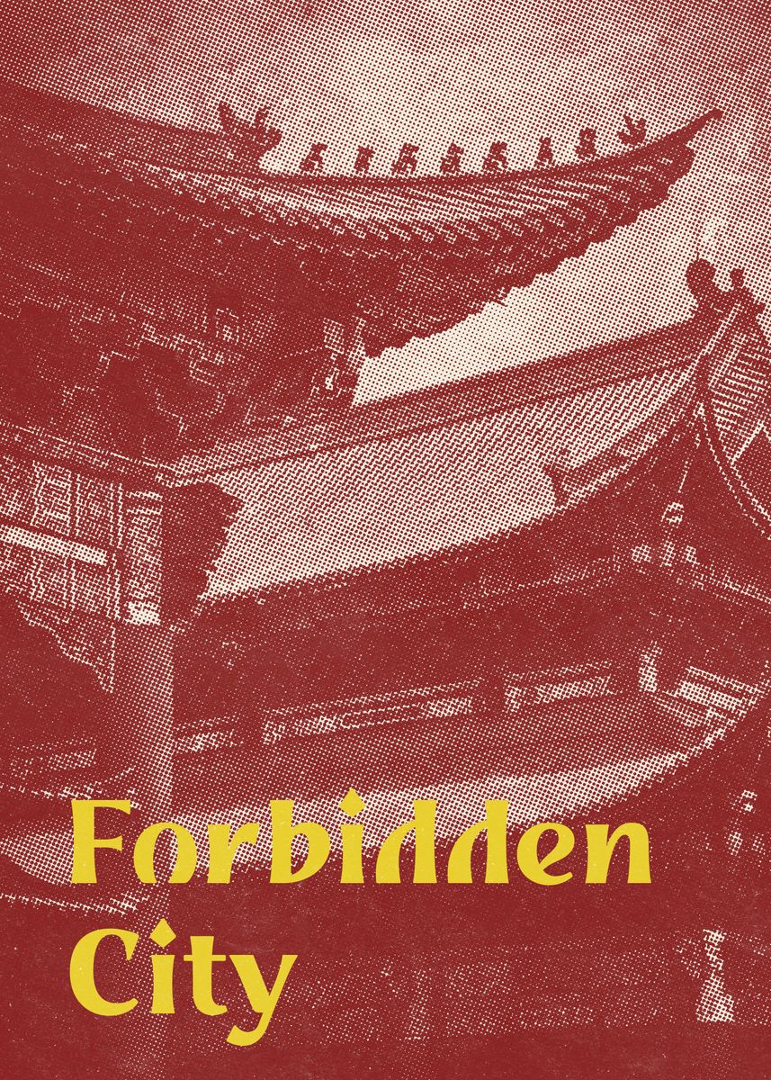'Forbidden City' Poster, picture, metal print, paint by Visitify | Displate