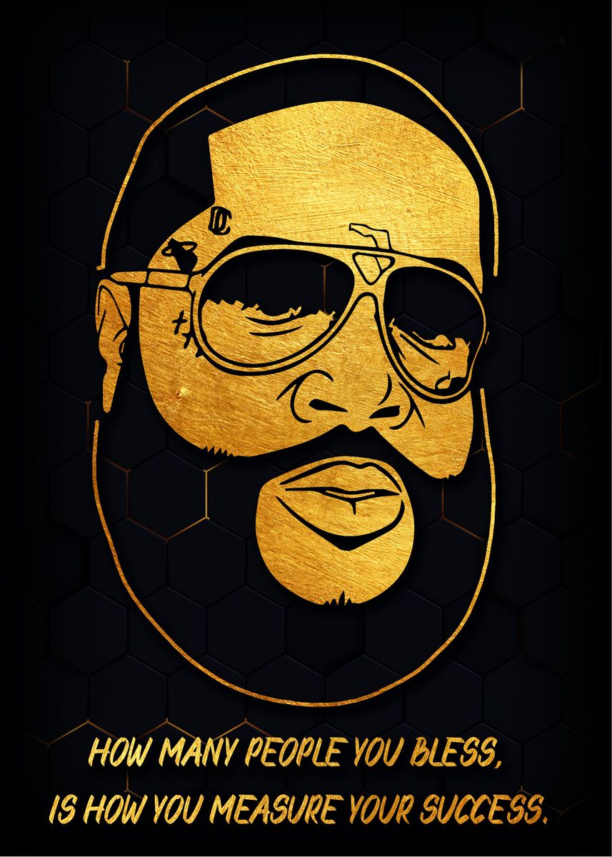 'Rick Ross Painting Art' Poster, picture, metal print, paint by Vincent ...