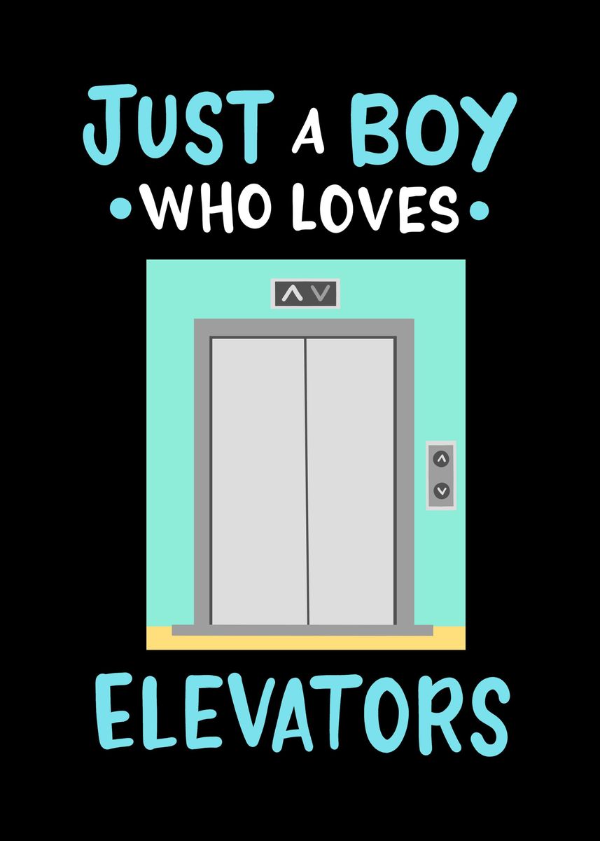 'Elevator Elevator Lift' Poster, picture, metal print, paint by Mealla ...