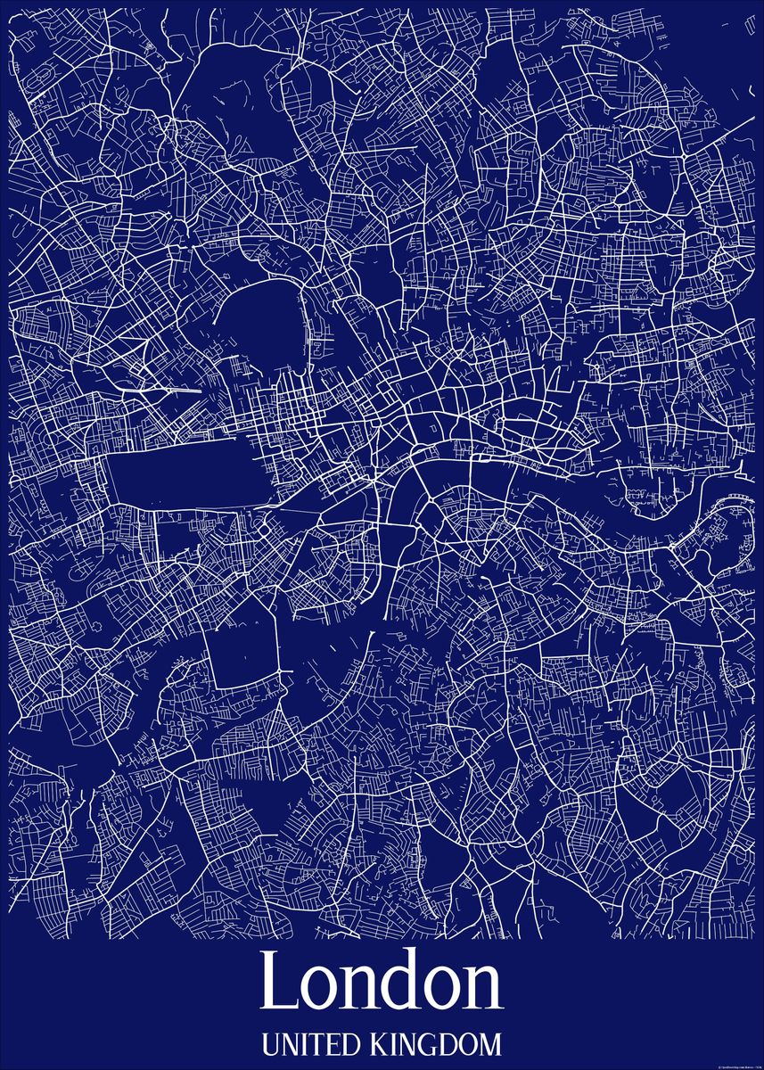 'London' Poster, picture, metal print, paint by Shiva121 | Displate