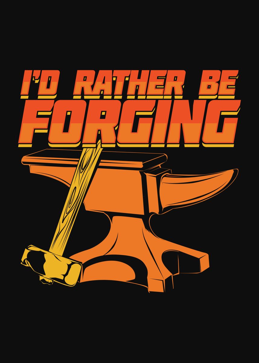 'Blacksmithing Design' Poster by Marcel Doll | Displate