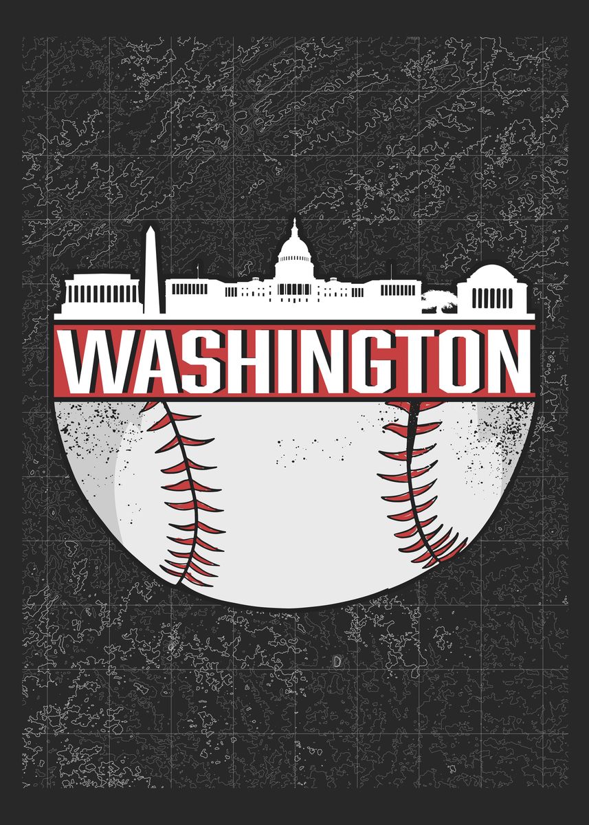 'Washington Baseball' Poster by StefanART | Displate