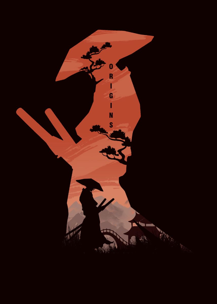 'Ninja X Samurai' Poster, picture, metal print, paint by Theng Id ...