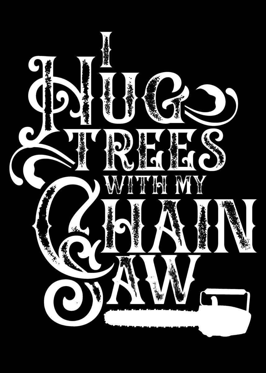 'I Hug Trees' Poster by dr3designs | Displate
