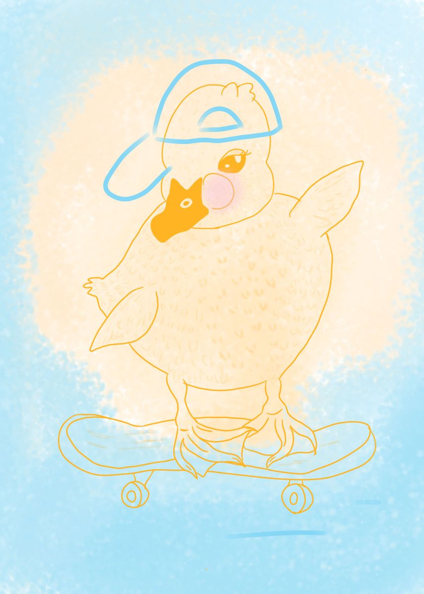 'Cool duck' Poster by drjimjack | Displate