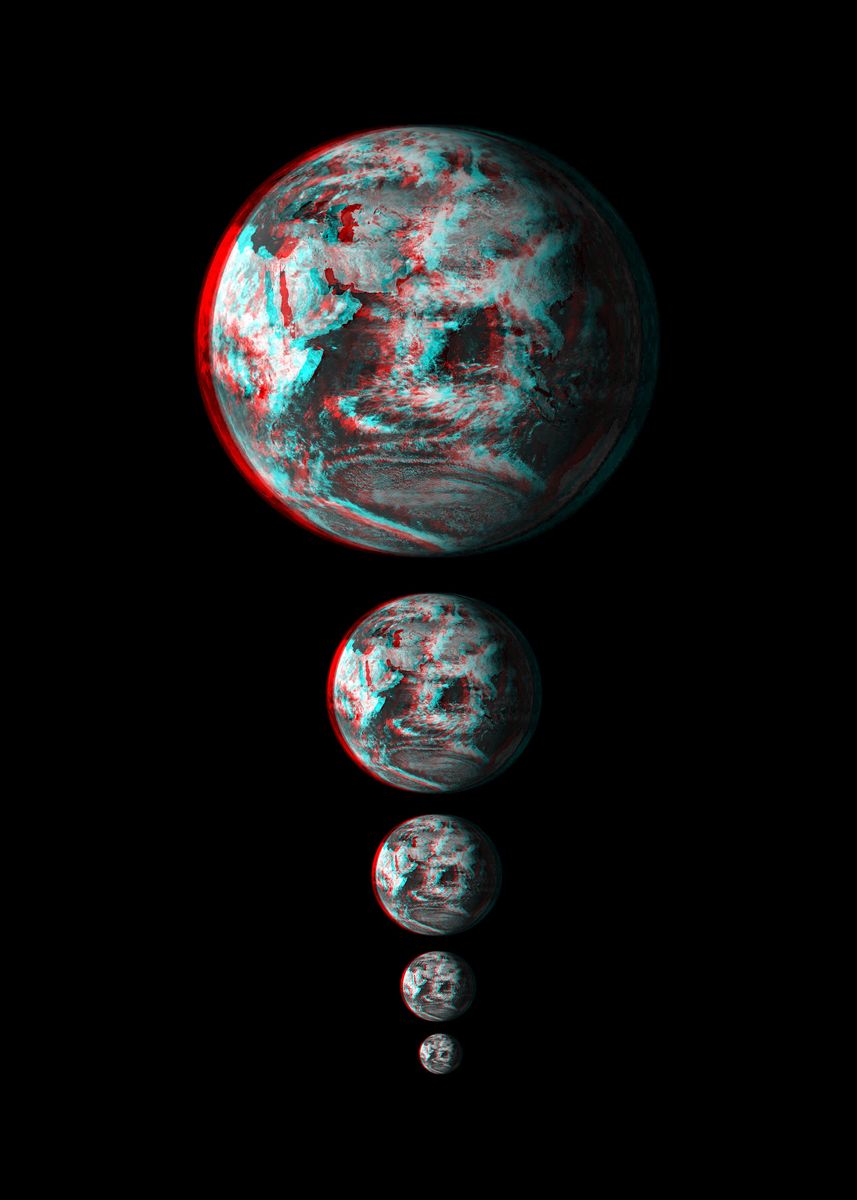 'Earth is Glitching' Poster by Ahmed Saif | Displate