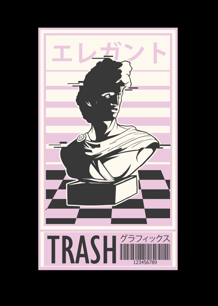 'Vaporwave Digital Love' Poster, picture, metal print, paint by ...