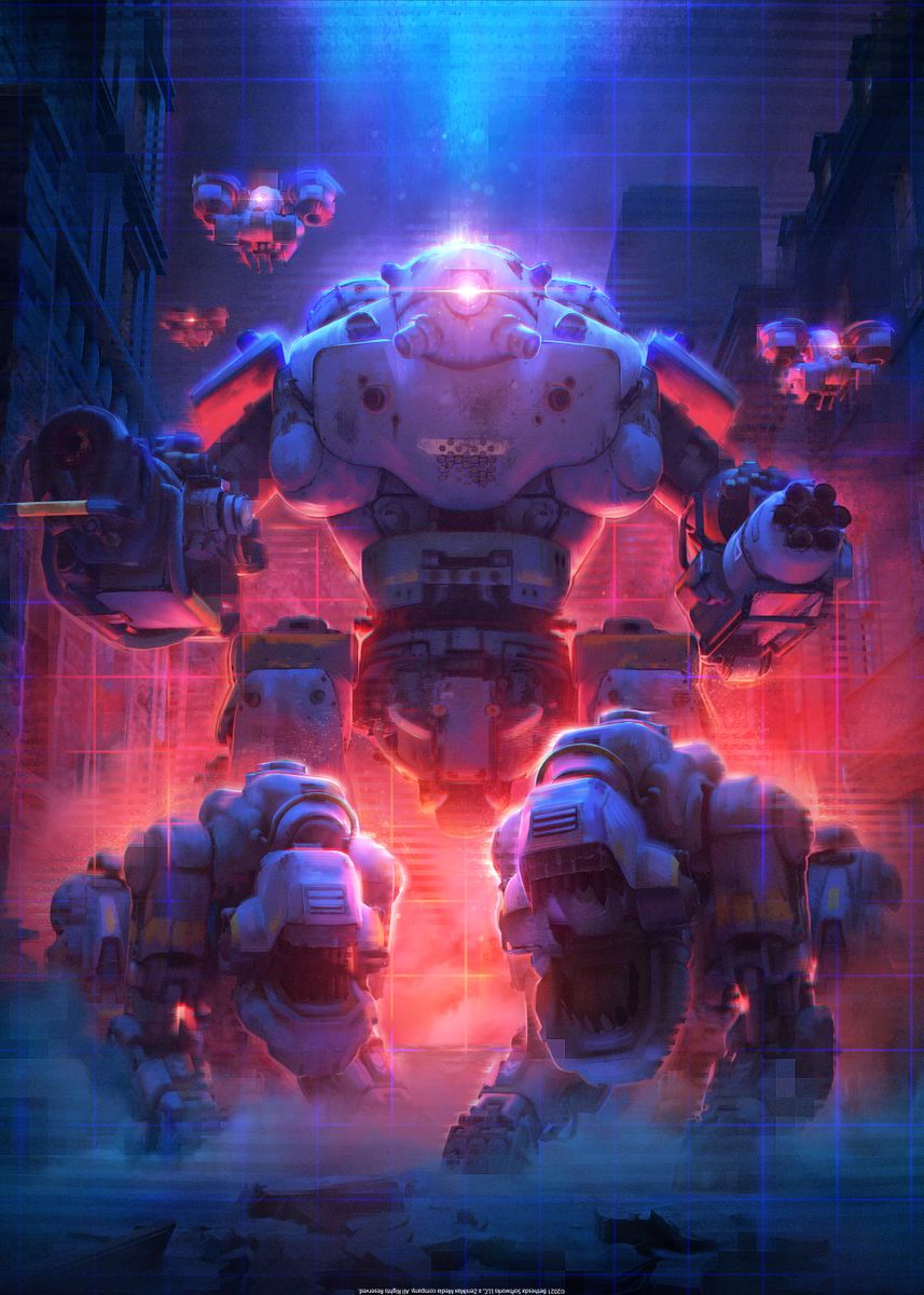 'Cyberpilot' Poster, picture, metal print, paint by Wolfenstein | Displate