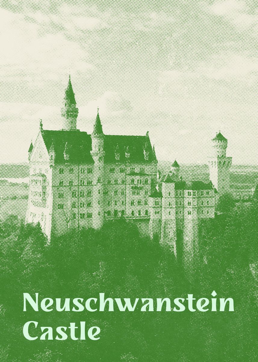 'Neuschwanstein Castle' Poster, picture, metal print, paint by Visitify ...