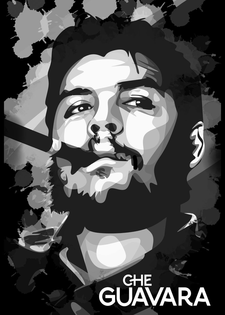 'Che Guavara' Poster, picture, metal print, paint by Fajar Sidik | Displate