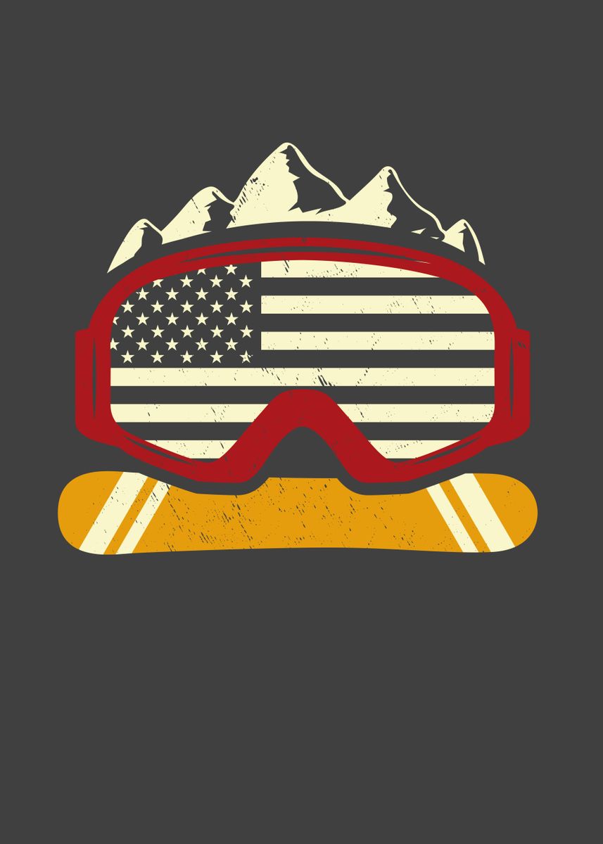 'Snowboarding Snowboard' Poster by MaximusDesigns | Displate