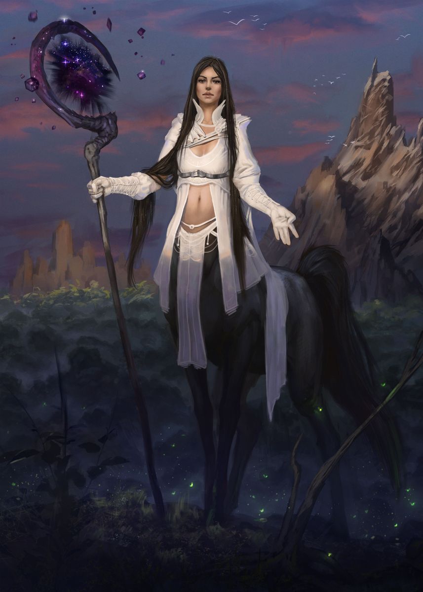 'Forest Enchantress' Poster, picture, metal print, paint by Marius Bota ...