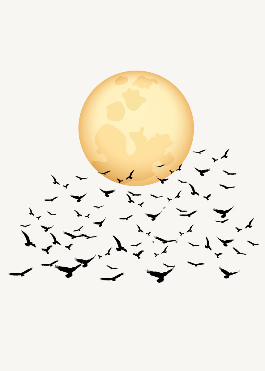 'Bird Fly Away' Poster, picture, metal print, paint by Oizy Production ...