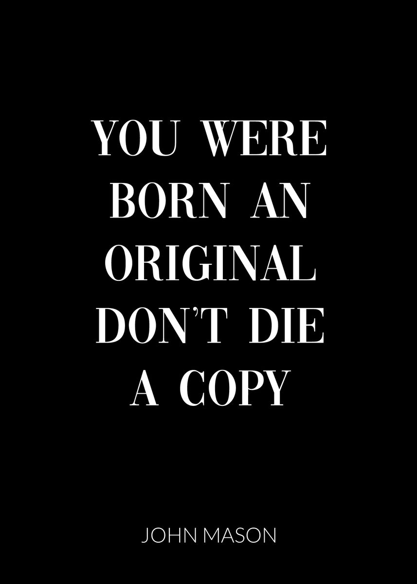 'John Mason Quote' Poster, picture, metal print, paint by dkDesign ...