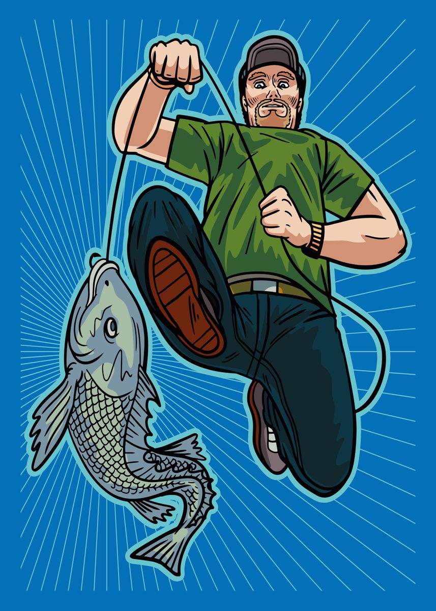 'The Catch' Poster by Bombdesign | Displate