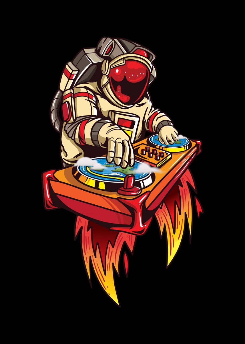 'Flat Earth Funny' Poster, picture, metal print, paint by ...